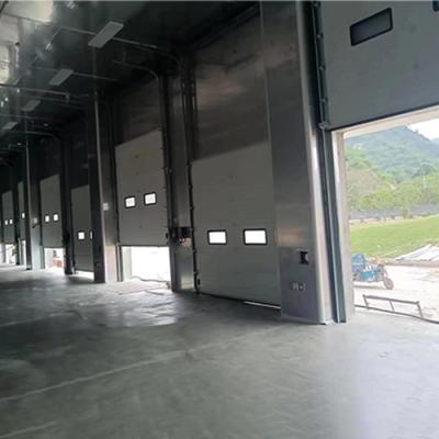 China Steel Sectional Overhead Door 0.2-0.4m/s Opening Speed For Airport Ground Support Facilities for sale
