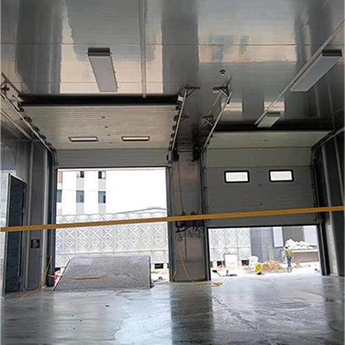 Quality 0.2-0.4m/s Commercial Sectional Overhead Door For Retail Distribution Warehouses for sale