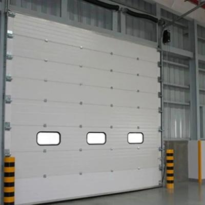 China Color-Coated Steel / Stainless Steel Industrial Sectional Overhead Door For Utility & Equipment Buildings for sale