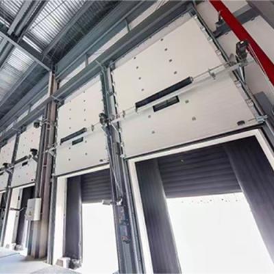 China Industrial Automatic Overhead Windproof Sectional Steel Overhead Doors For General Storage Warehouses for sale