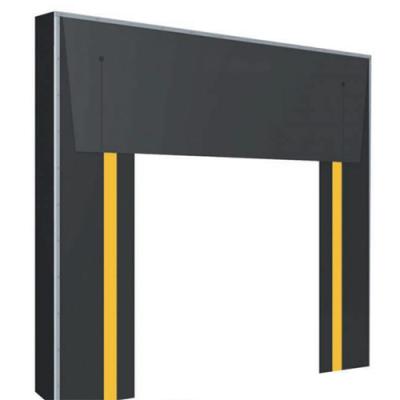 China Black Rigid Frame Dock Shelter Heavy Duty Mechanical Frame Truck Dock Shelters for sale