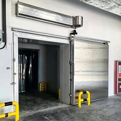 China Electric Sliding Cold Storage Door 150mm 200mm For Food Processing Facilities for sale