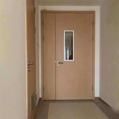China Clean Room Double Swing Door Smooth Surface ISO Standard For Laboratory Research Facilities for sale