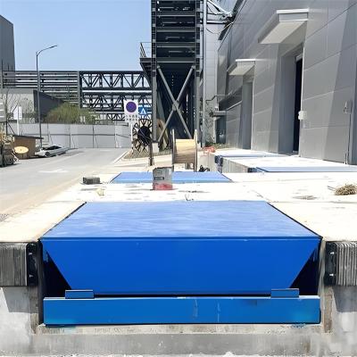China Anti skid Checkered Plate Loading Dock Leveler With Vertical Storing Dock Leveler For Cold Storage Clean Environments for sale