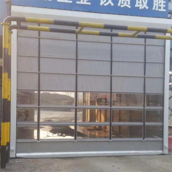 Quality 0.8–1.2 mm PVC Curtain High Speed Stacking Door with Class 6 Wind Resistance for Industrial Fast Access for sale