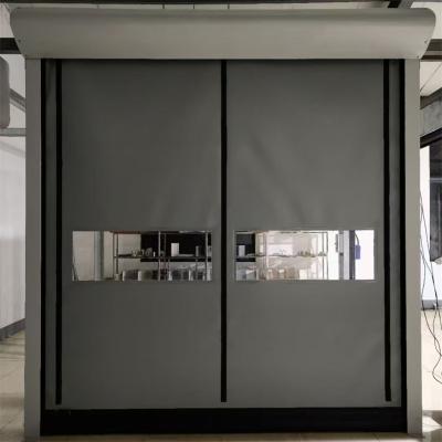 China Customized Color Flexible PVC Curtain Structure High Speed Zipper Door For Warehouse Logistics And Industrial for sale