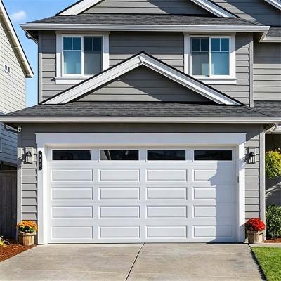 China Premium Residential Villa Garage Doors With Insulation Smart Control Custom Designs For Modern Homes for sale