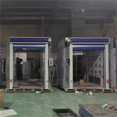 China High-Frequency Operation PVC Industrial Fast Door For Underground Parking Garage Access for sale
