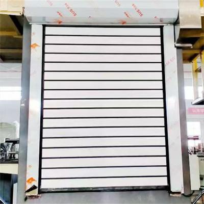 China 1000-Cycle Daily High-Frequency Spiral High Speed Door 40mm Insulated Panels 24dB Sound Reduction System for sale