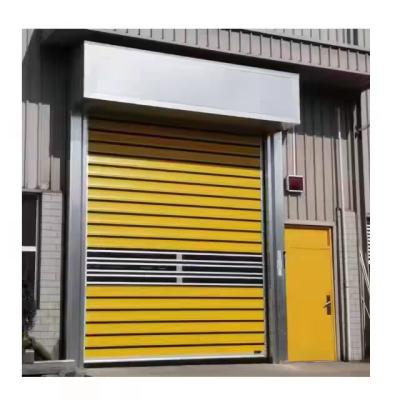 China Turbo Spiral Lifting System Aluminum High Speed Door 1.5m/s Rapid Opening Industrial Access for sale