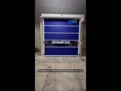 industrial high speed door with tight sealing system and high-frequency operation