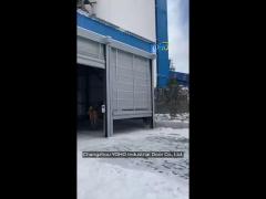 customized geomagnetic induction stacking high speed door high efficiency in industrial production w