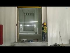 fast opening insulated industrial high speed door for cold storage / freezer rooms