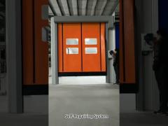 self repairing reduce downtime industrial high speed zipper door for warehouse internal aisles