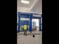 aluminum roll up shutter door with servo system 0.6–1.5m/s opening speed for warehouse logistics