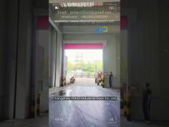 energy efficient high speed pvc industrial door 380v 220v for textile manufacturing