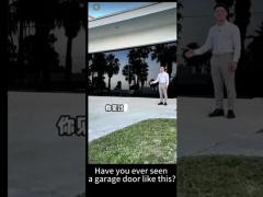 Modern Automatic Glass Garage Door for Luxury Villas