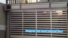High Speed Aluminum Spiral Door Wind Resistant Solution