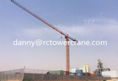 China High Quality Max Load 16t Flat Top Tower Crane RCP7524 Construction Crane for sale
