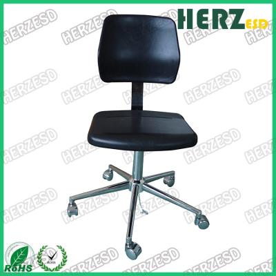 China Adjustable Industrial Workshop ESD Chair  PU Foam ESD Worker Chair With Armrest for sale