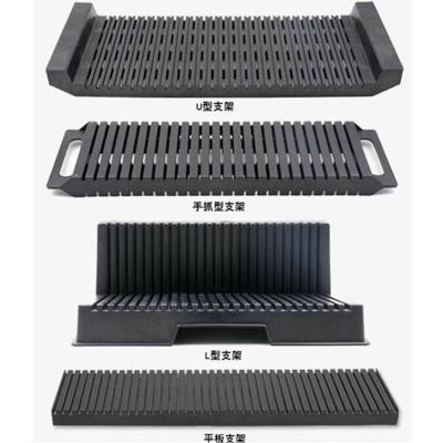 China Tipo cremalheiras pretas de H do PWB do ESD com 25pcs - capacidade 42pcs para o armazenamento simultâneo à venda