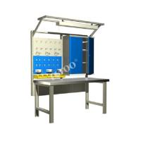 China Customized ESD Work Table with 1.0×10⁶-10⁹ Ω Static Dissipative Surface - Heavy Duty Adjustable Lab Workbench for sale