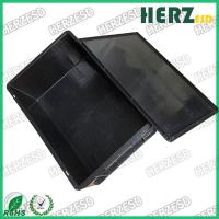 China ESD Container Bin Anti static Circulation Black Box for sale