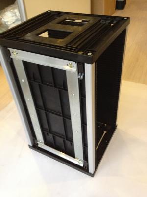 China Adjustable ESD SMT Rack PCB Storage Holder Board Rack Antistatic Metal Standing SMT PCB ESD Magazine Racks for sale