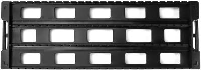 China Antistatisches ESD-Zirkulationsregal Regal Schwarzes Kunststoff-PCB-Regal, 25 Schlitze Speicherstand Kreisplattenhalter zu verkaufen