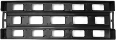 China Antistatisches ESD-Zirkulationsregal Regal Schwarzes Kunststoff-PCB-Regal, 25 Schlitze Speicherstand Kreisplattenhalter zu verkaufen