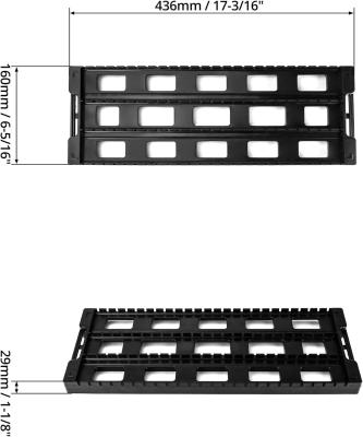 China Antistatisches ESD-Zirkulationsregal Regal Schwarzes Kunststoff-PCB-Regal, 25 Schlitze Speicherstand Kreisplattenhalter zu verkaufen