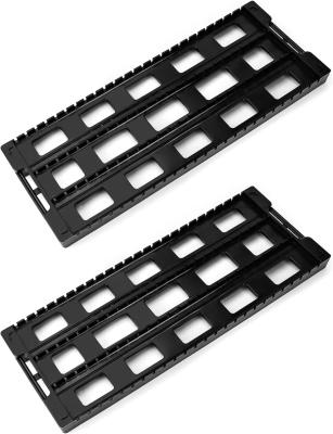 China Antistatisches ESD-Zirkulationsregal Regal Schwarzes Kunststoff-PCB-Regal, 25 Schlitze Speicherstand Kreisplattenhalter zu verkaufen