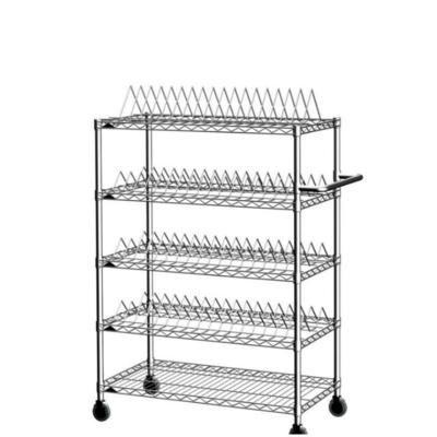 Cina ESD Acciaio Wire SMT Cartello di ripiani In acciaio inossidabile Rack Reel Rack di deposito in vendita