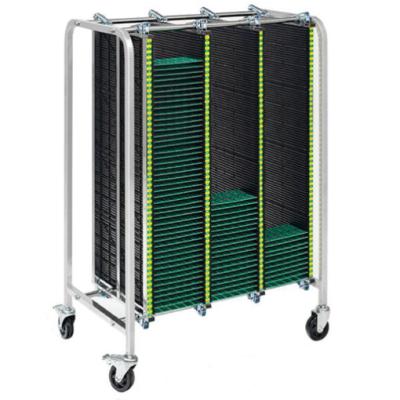 China 900*675*1300mm Smt Pcb Rack Trolley Adjustable Esd Pcb Storage Trolley Antistatic Esd Pcb Storage Trolley for sale