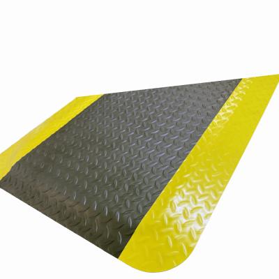 China Diamante-dekplaat Anti-vermoeidheid mat ESD Antistatisch PVC vloermat Te koop