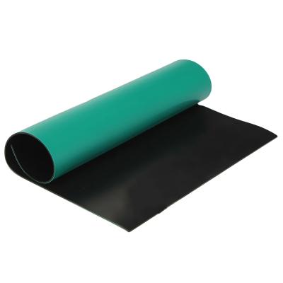 China Custom ESD Rubber Mat 2mm 3mm Thickness 10e6-10e9 Ohm Surface Resistance for sale