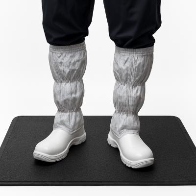 China ESD Black Anti Fatigue Mat 600*900cm Dual PVC Foam Floor Mat Antistatic Rubber Mat Bark Pattern for sale