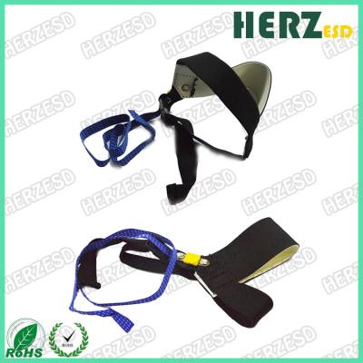 China 1M Ohms Resistor ESD Safety Strap / Heel ESD Grounding Strap Conductive Rubber Material for sale