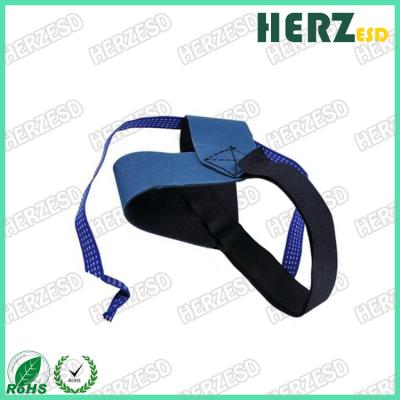 China 1M Ohms Resistor ESD Safety Strap / Heel ESD Grounding Strap Conductive Rubber Material for sale
