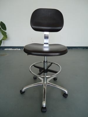 China Adjustable Industrial Workshop ESD Chair  PU Foam ESD Worker Chair With Armrest for sale