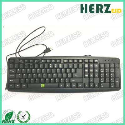 China Black Color Permanent Anti Static Keyboard , ESD Keyboard For Clean Room / Lab for sale
