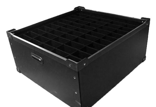 6mm Thickness Antistatic Corrugated Conductive ESD Storage Box