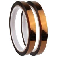 China Single Sided Silicone Adhesive Polyimide ESD Kapton Tape 0.06mm Thickness 33m Length for High Temperature PCB Masking for sale