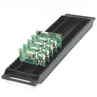 China HZ-2704 Double-Sided PCB ESD Circulation Rack - 480x140x35mm with 25 PCB Capacity per Side and 10⁴-10⁹Ω Surface Resistance for sale