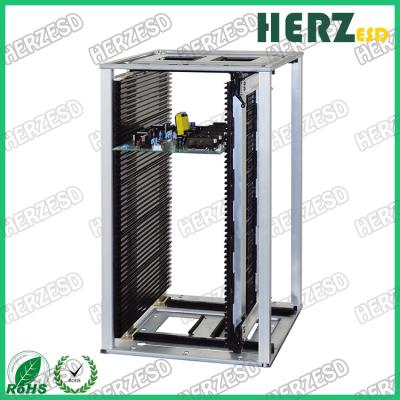 China ESD SMT PCB Circulation Metal Base Injection Molded PP ESD Storage Shelving for sale