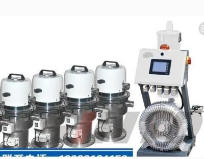China Blue Multi station vacuum loader10hp/stainless steel material hopper loader/plastic material auto loader good price fast delivery for sale
