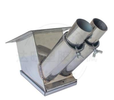 중국 plastic drying machine spare part of Hopper Drye - double & single tube stainless steel Euro Suction Box 50mm 판매용