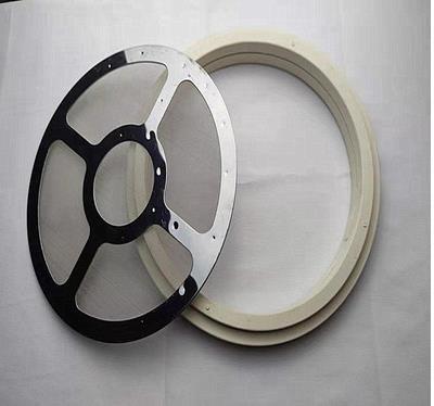 China China cheap Mesh Filter screen Supplier Rubber seal Dia 265mm for glass tube hopper receiver 6L dust seperator Te koop