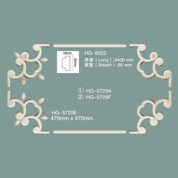 Quality Decorative PU Wall Moulding HG-5729 for sale