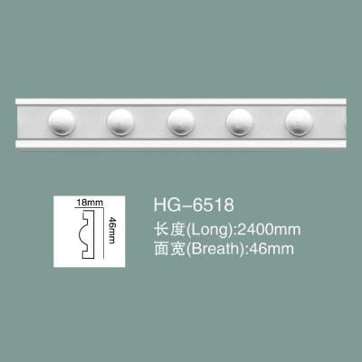China Dado Rail Foam Skirting Board PU Wall Baseboard HG-6518 for sale